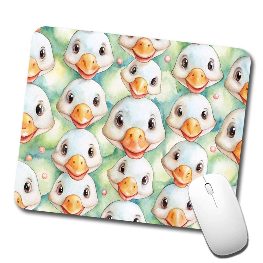 Cute Geese Faces Watercolor Low Profile Mouse Pad Mat - Etsy