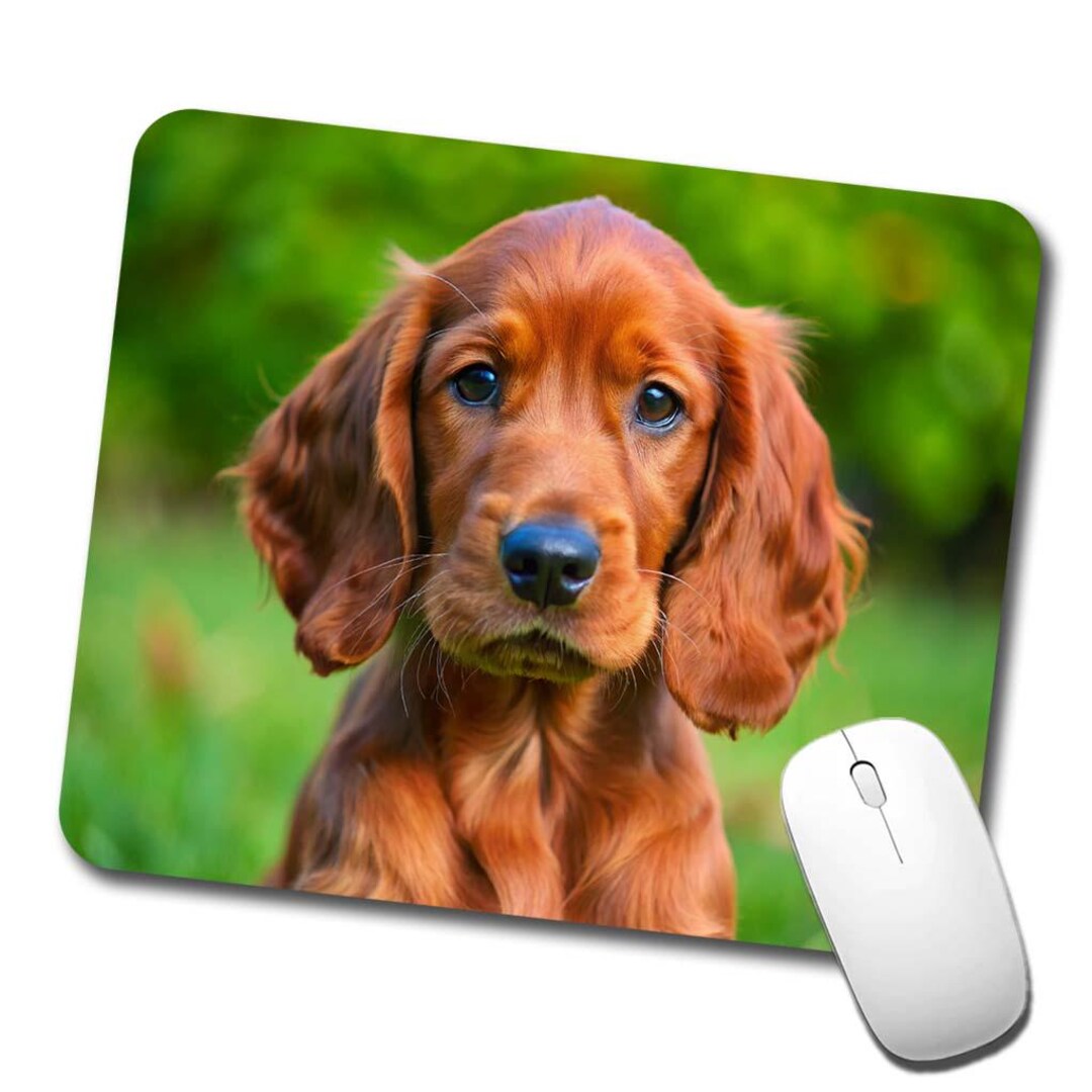 Irish Setter Dog Puppy Photo Low Profile Mouse Pad Mat - Etsy