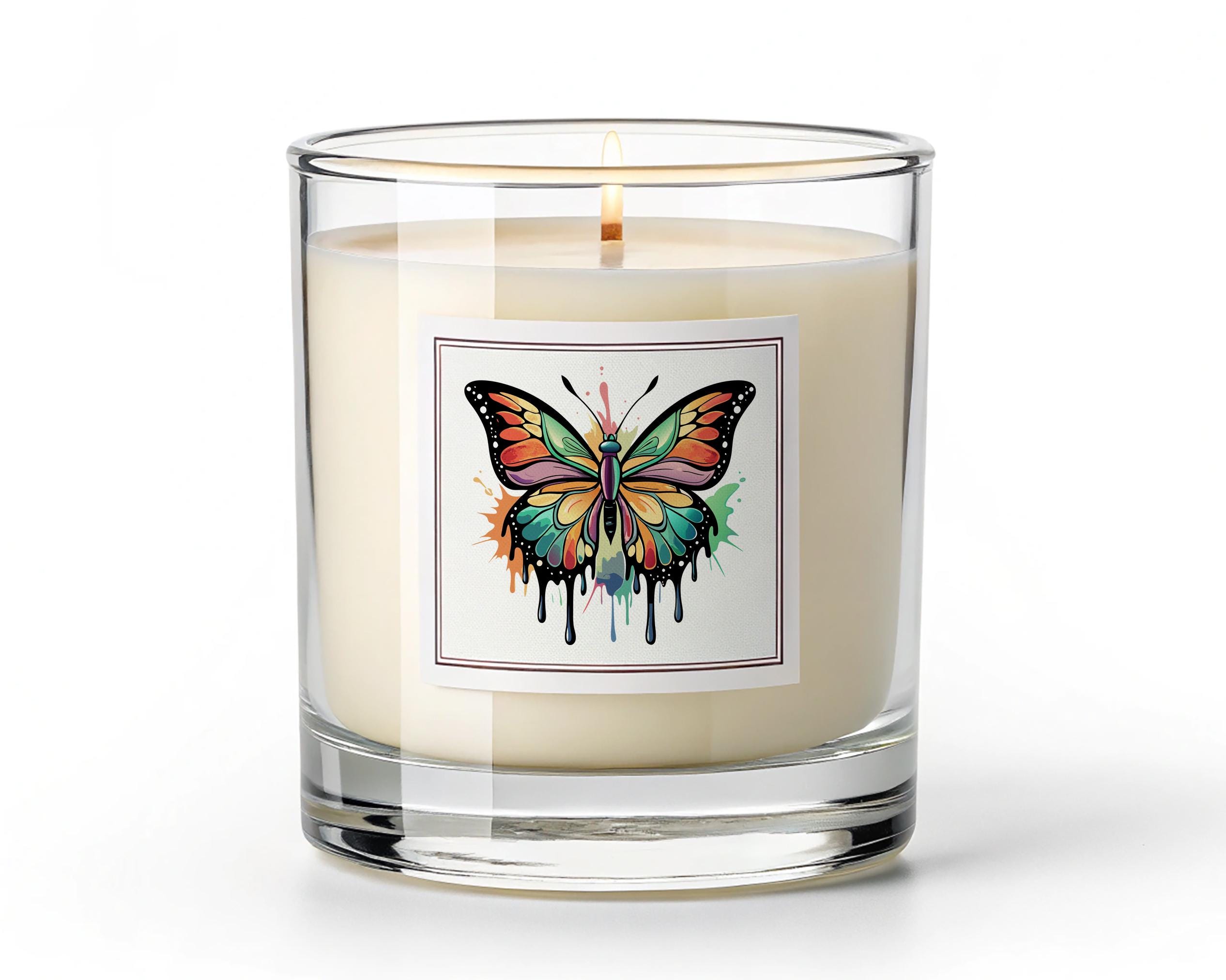 Butterfly Watercolor Dripping Paint Pretty Instant Clipart Download ...