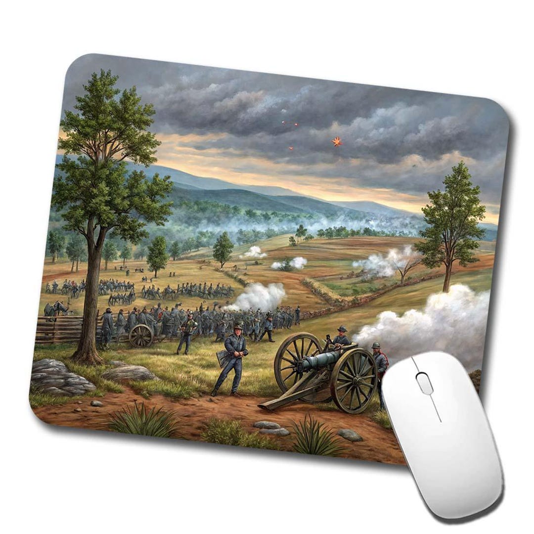 The Civil War Gettysburg Low Profile Mouse Pad Mat - Etsy