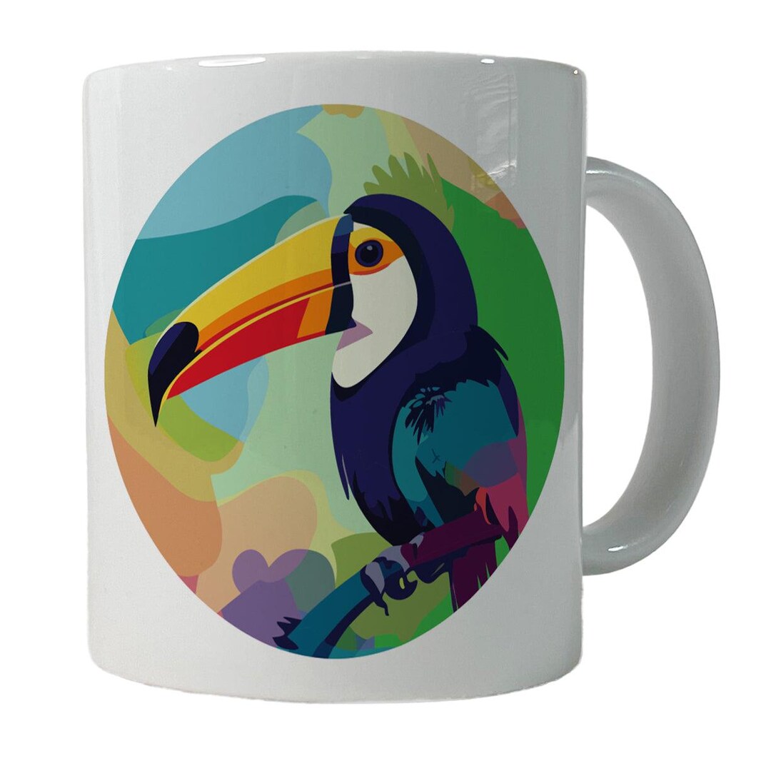 Toucan Tucan Tropical Bird Ceramic Tea Coffee Mug Cup - 11oz - Etsy