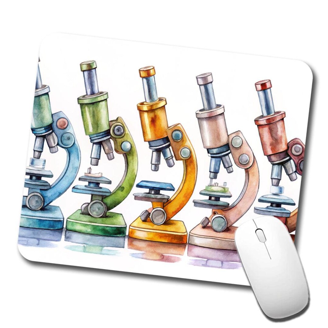 Microscopes in A Row Science Scientist Lab Anatomy Teacher Low Profile ...
