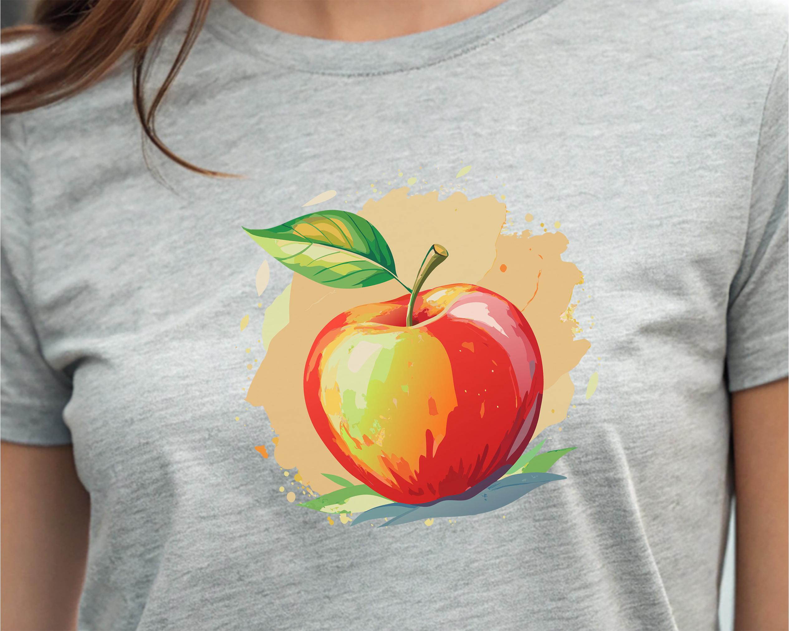 Apple Fruit Teacher Watercolor Instant Clipart Download Design SVG PNG ...