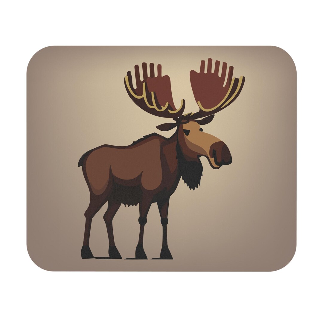 Moose Standing Mouse Pad - Etsy