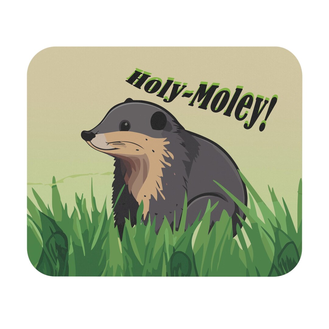 Shrew Mole Holy Moley Funny Animal Mouse Pad - Etsy