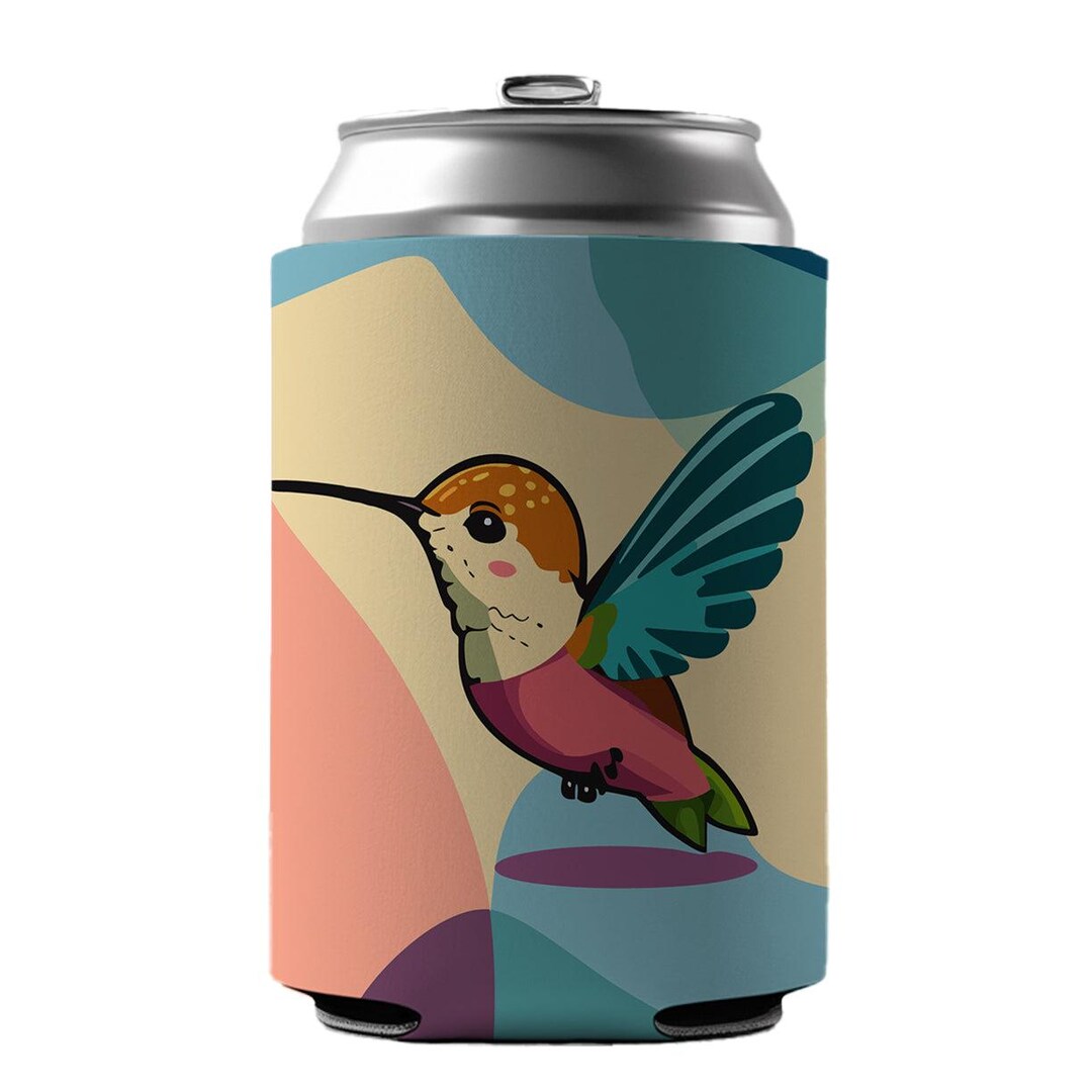 Hummingbird Cute Can Cooler Beer Soda Drink Insulated Holder Sleeve ...