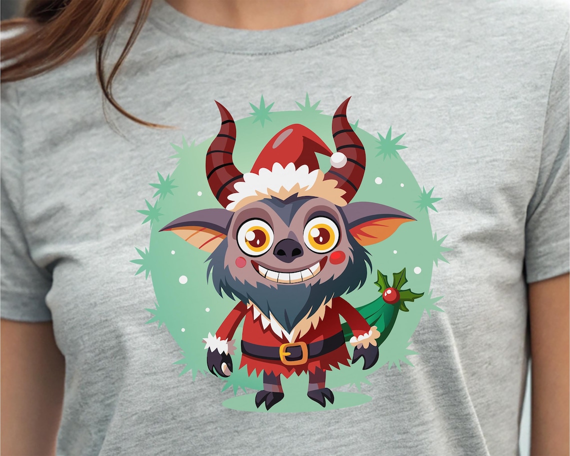Krampus Cute Christmas Instant Clipart Download Design SVG PNG EPS Pdf ...