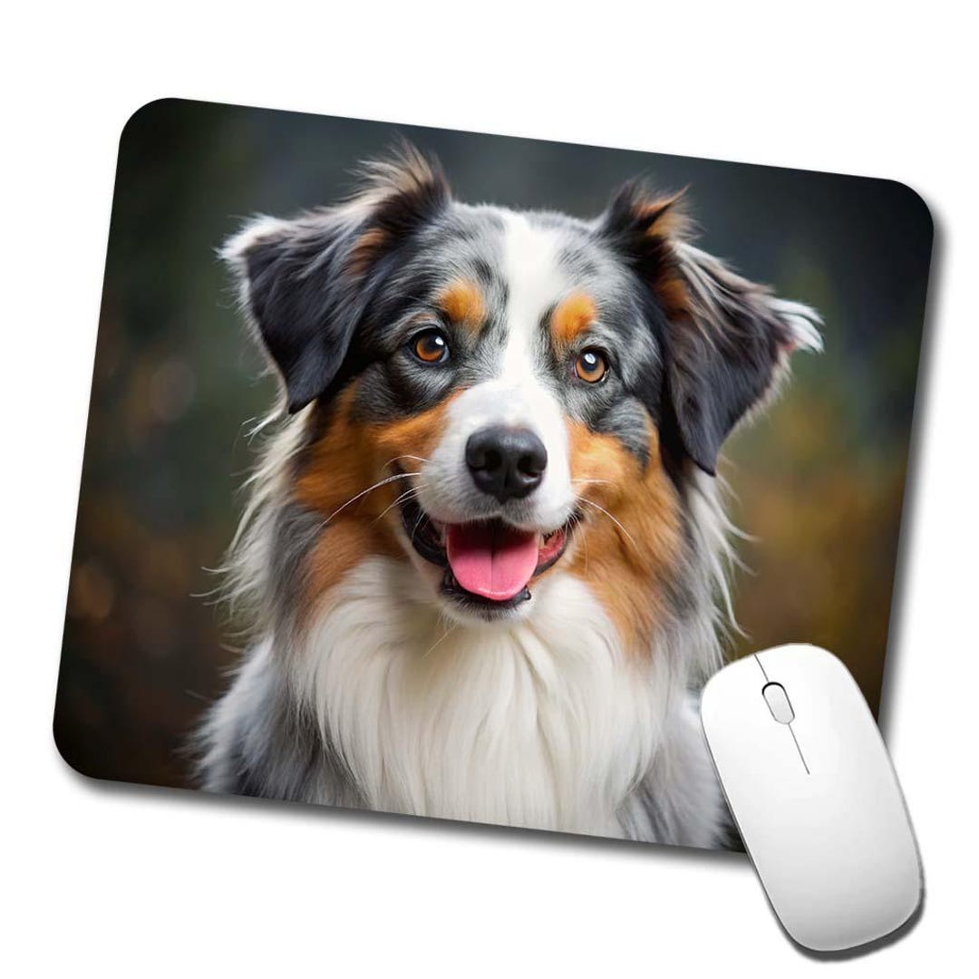 Australian Shepherd Dog Photo Low Profile Mouse Pad Mat - Etsy