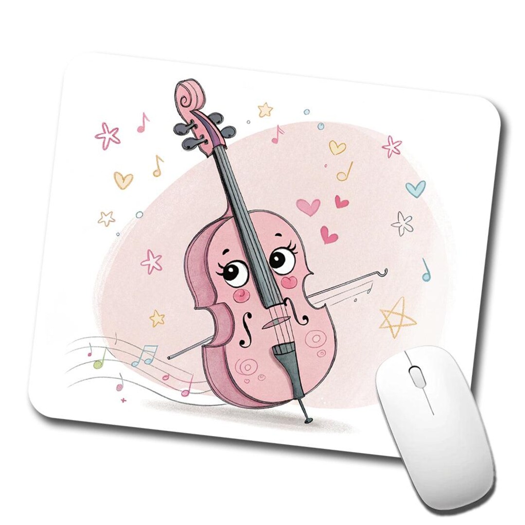 Kawaii Cello Music Low Profile Mouse Pad Mat - Etsy
