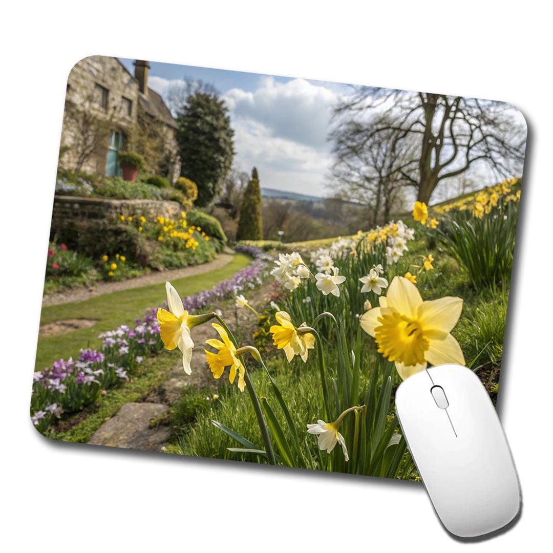 Daffodils Pretty Low Profile Mouse Pad Mat - Etsy