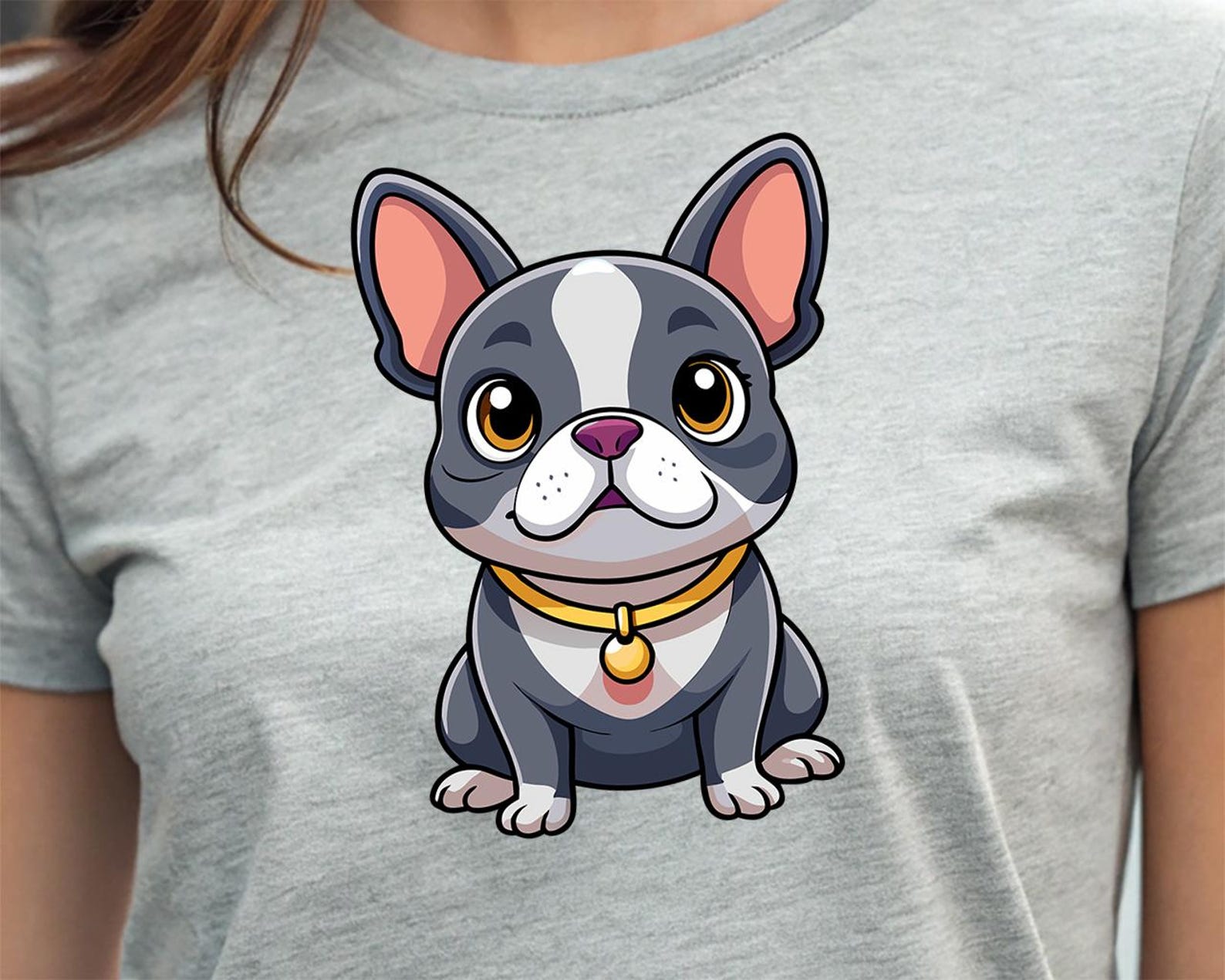 Chibi French Bulldog Dog Instant Clipart Download Design SVG PNG EPS ...