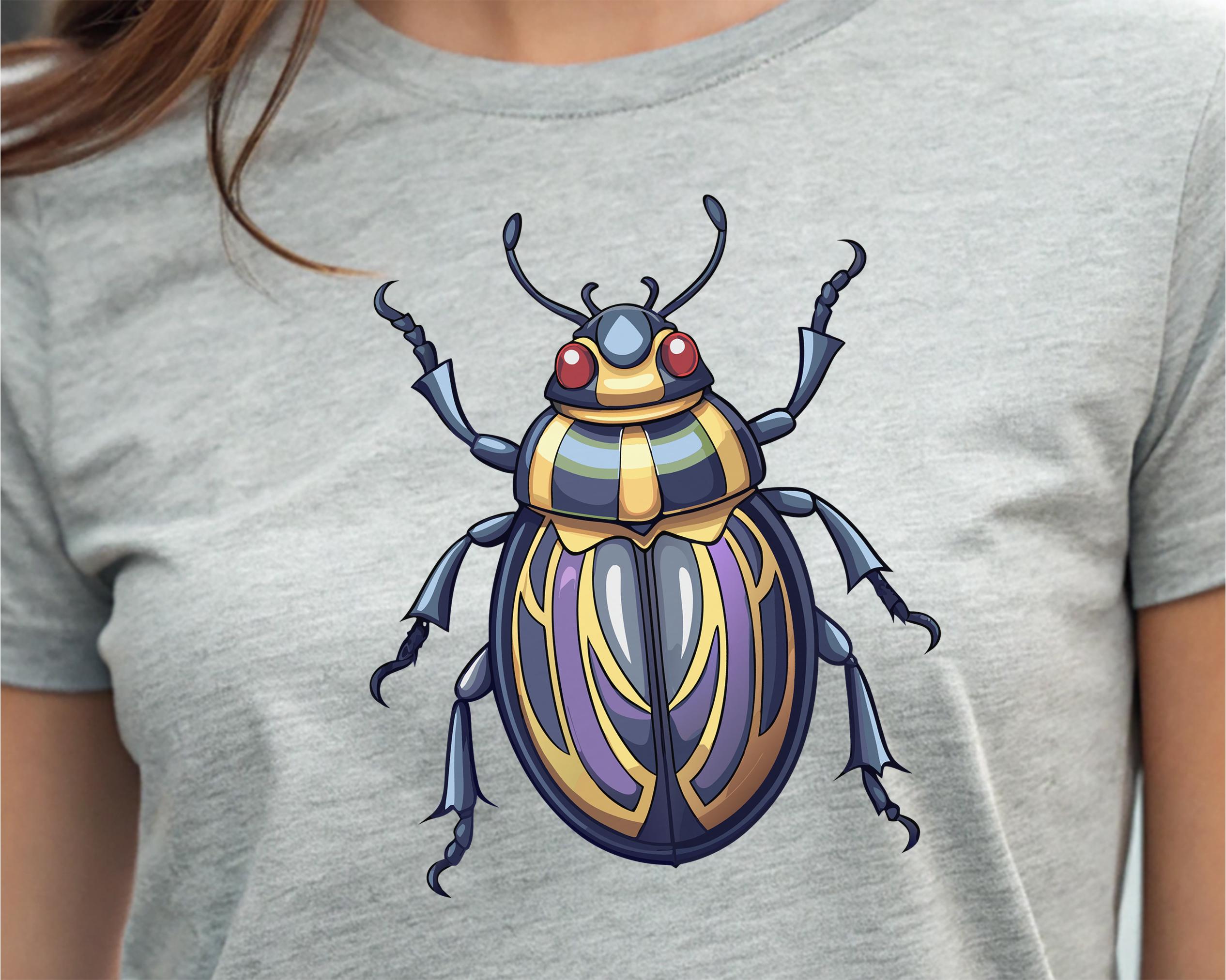 Beetle Top View Color Instant Clipart Download Design SVG PNG EPS Pdf ...