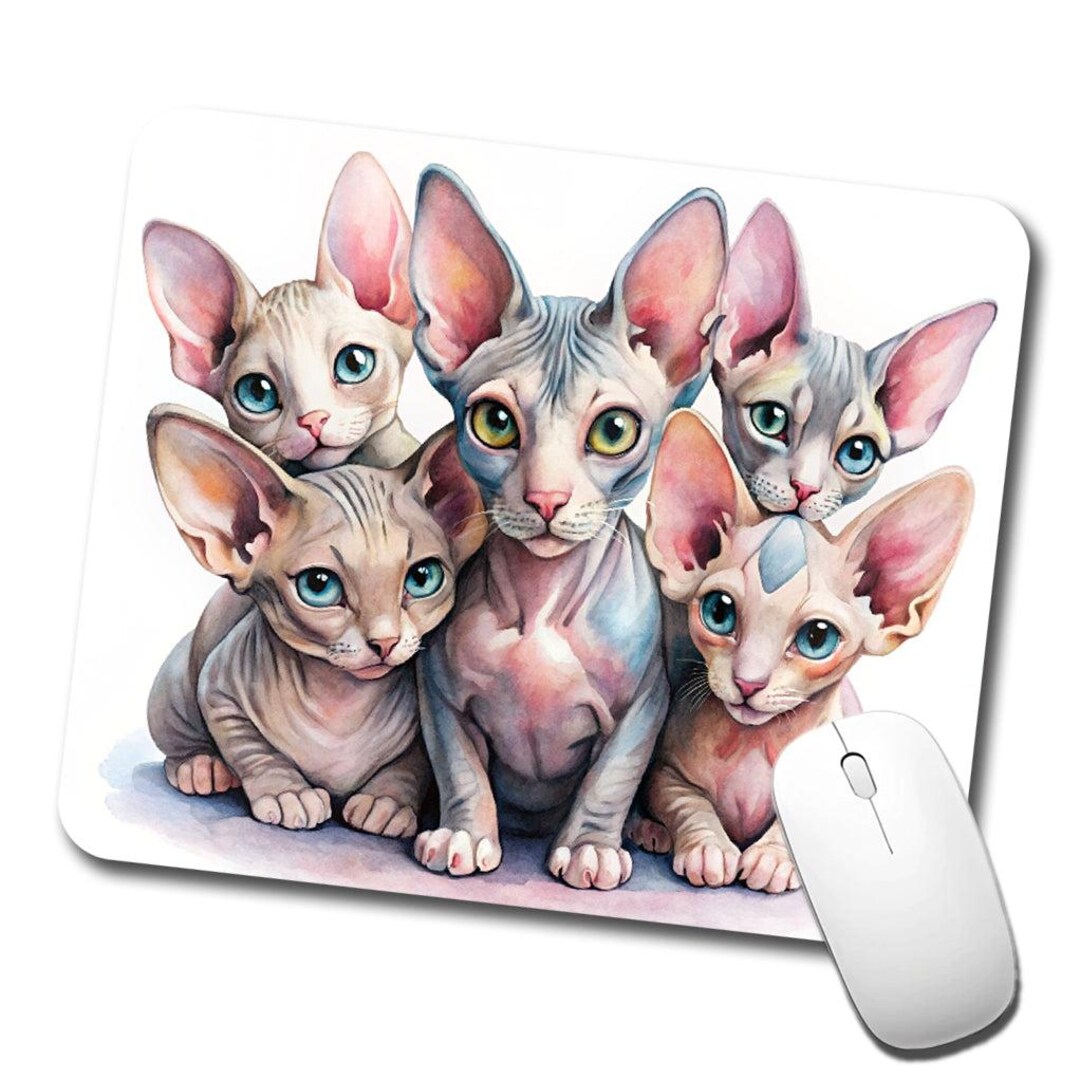 Sweet Sphynx Cats Low Profile Mouse Pad Mat - Etsy