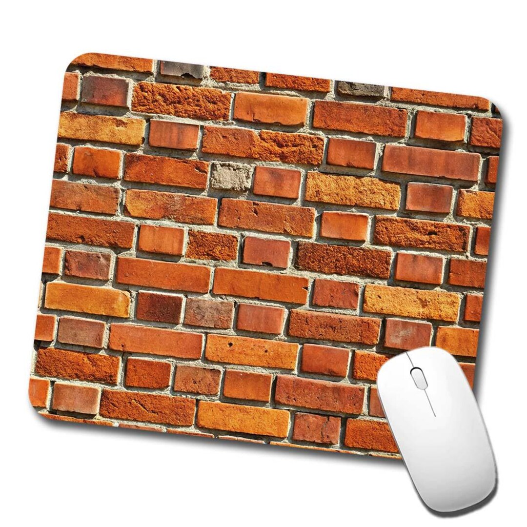 Brick Wall Pattern Low Profile Mouse Pad Mat - Etsy