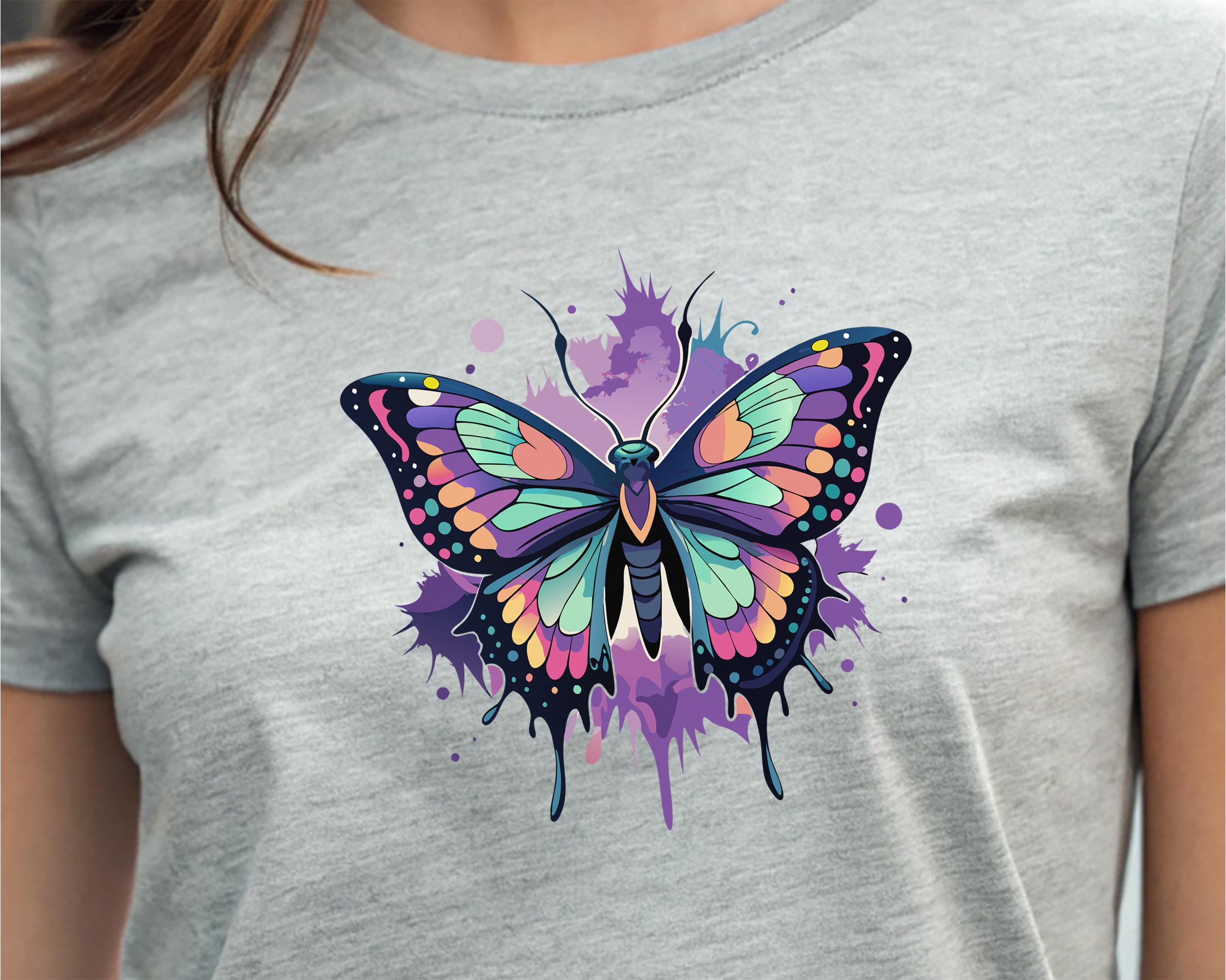 Gothic Butterfly Watercolor Beautiful Instant Clipart Download Design ...