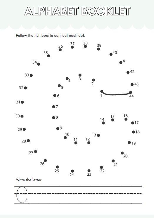 Alphabet Fun and Educational Dot to Dot Worksheets Perfect for Kids - Etsy