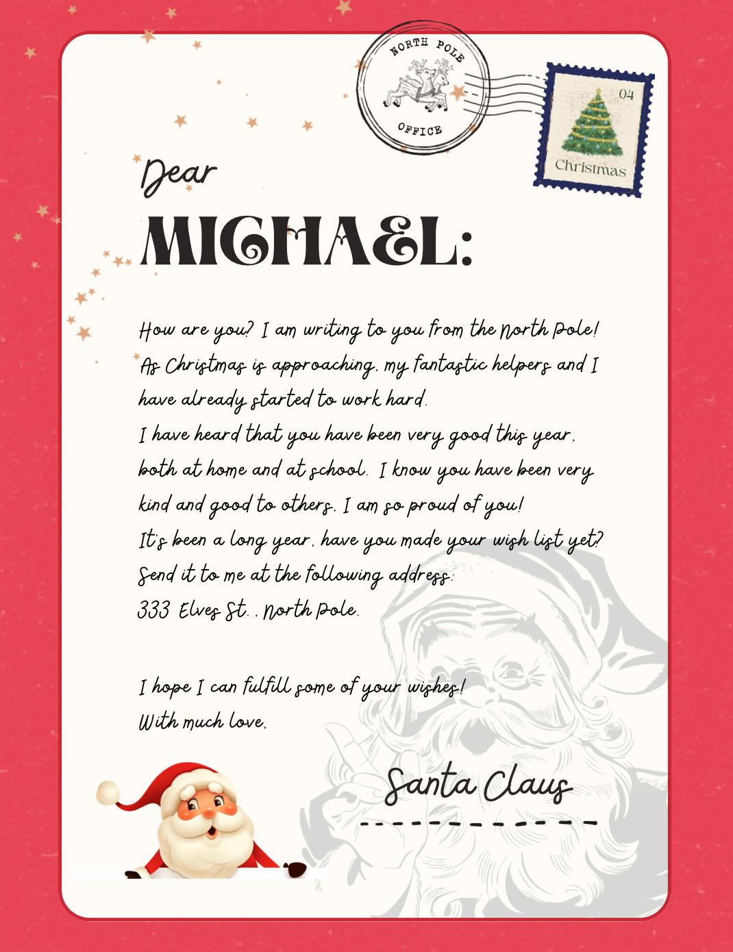Santa Letter Pack - Etsy