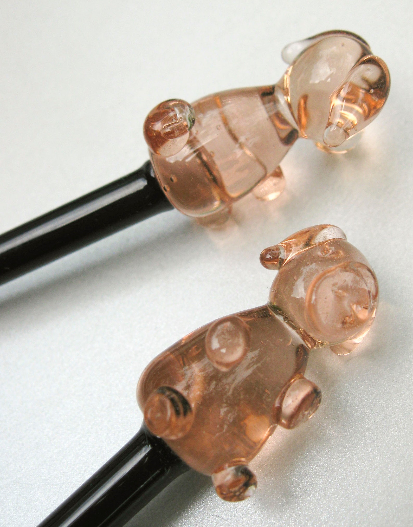 A Vintage 4 Pcs Pig Hog Oink Crystal Glass Swizzle Sticks Stix - Etsy