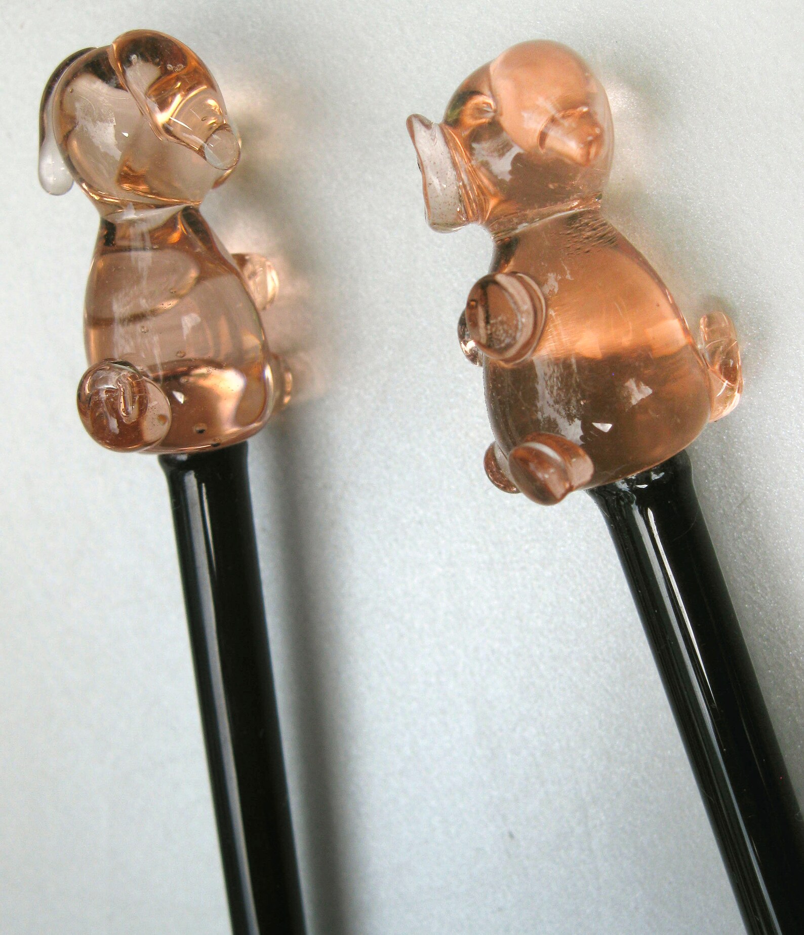 A Vintage 4 Pcs Pig Hog Oink Crystal Glass Swizzle Sticks Stix - Etsy