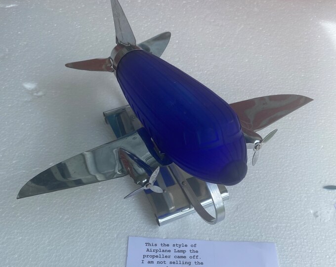 Vintage DC-3 Airplane Lamp Stainless Steel Replacement 3-D Propeller ...