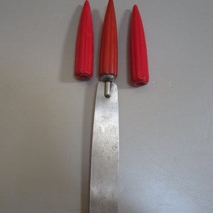 Vintage Bakelite Catalin Red Androck Silverware Handles - Etsy