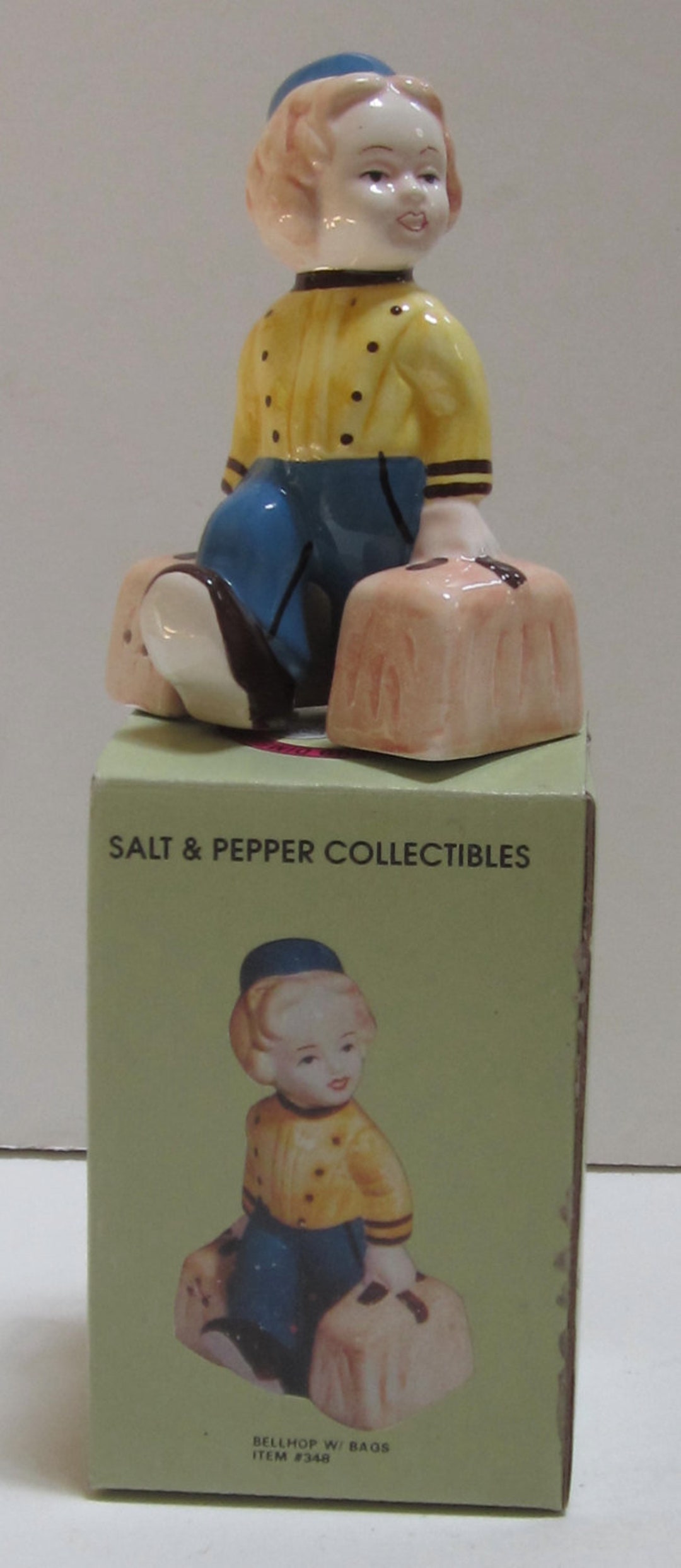 A Vintage Bellhop With Bags Ceramic Salt and Pepper Shaker.~ Style #348 ...