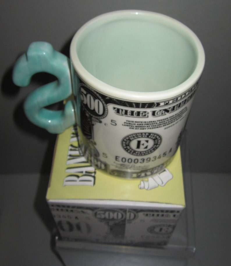 Vintage 500 Dollar Bill Ceramic Coffee Mugs Large 13 Ounce - Etsy