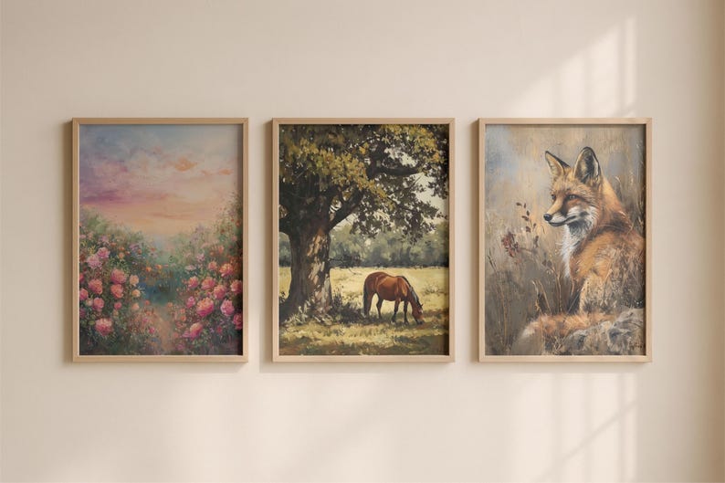 English Countryside Gallery Wall Art Prints | Vintage Cottage Decor ...