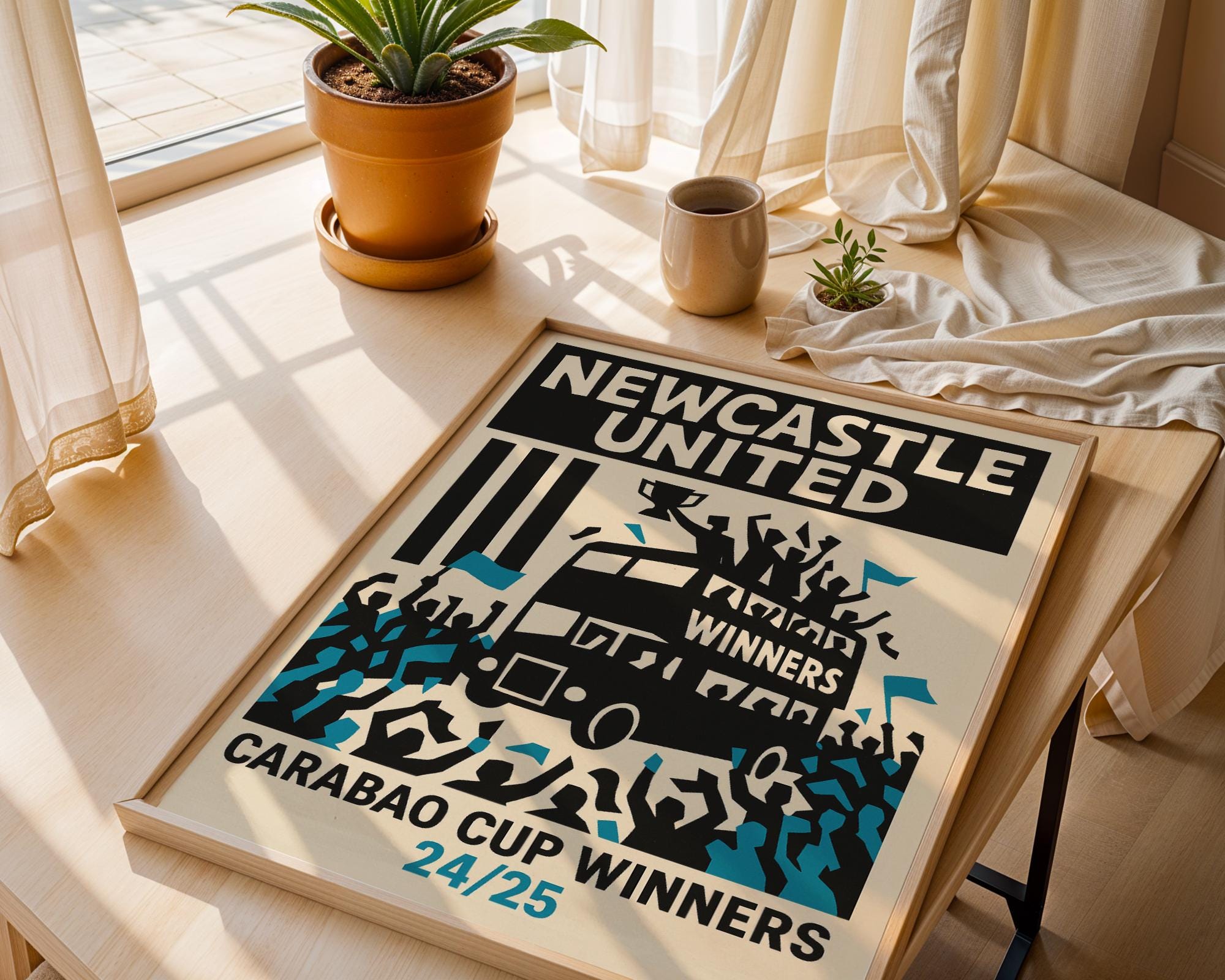 Newcastle United Carabao Cup Winners Poster | Birthday or Christmas ...