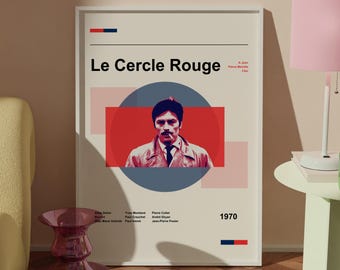 Le Cercle Rouge Movie Poster the Red Circle 1967 Neo-noir Vintage Mid ...