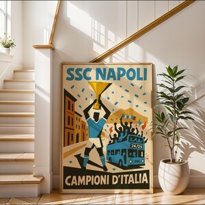 SSC Napoli Scudetto Poster | Gift for Father's Day Dad Brother Son ...