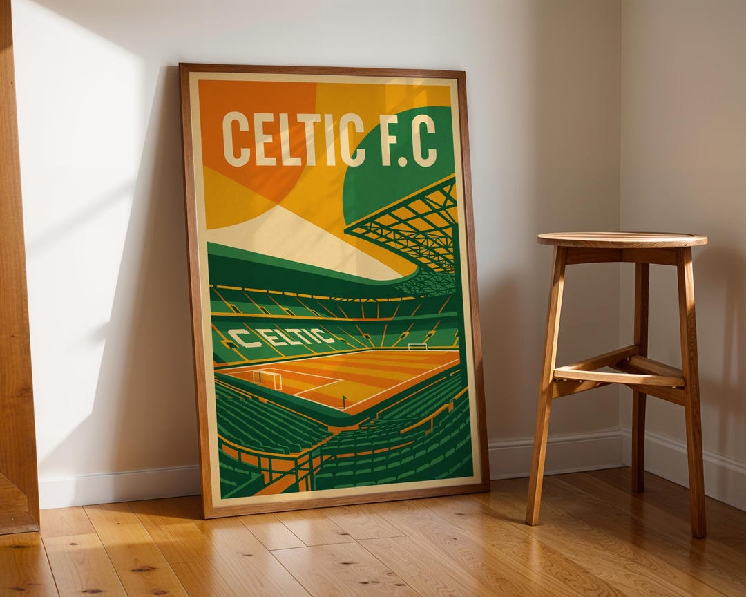 Celtic Park Poster | Celtic Football Club Stadium Parkhead Wall Art ...