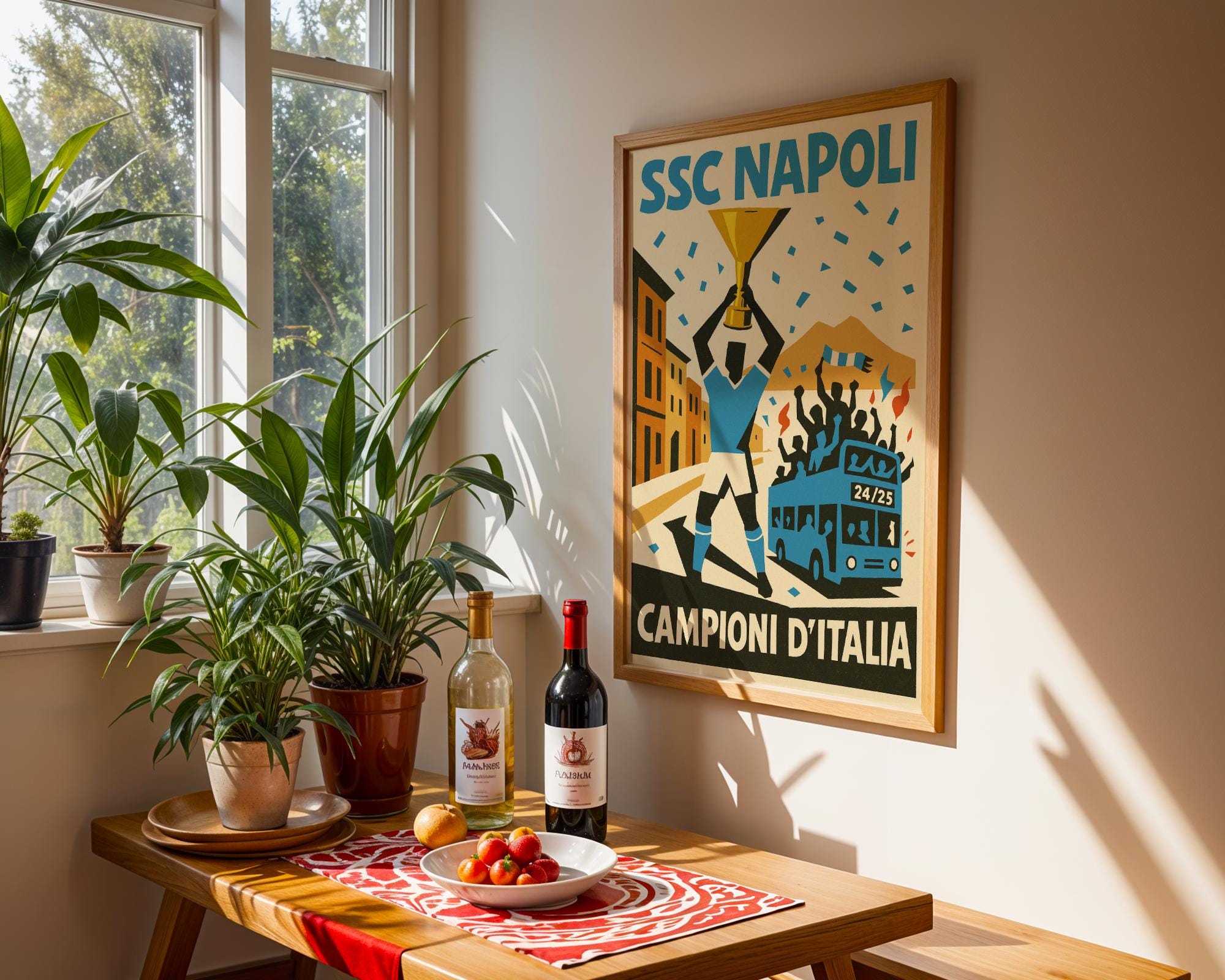 SSC Napoli Scudetto Poster | Gift for Father's Day Dad Brother Son ...