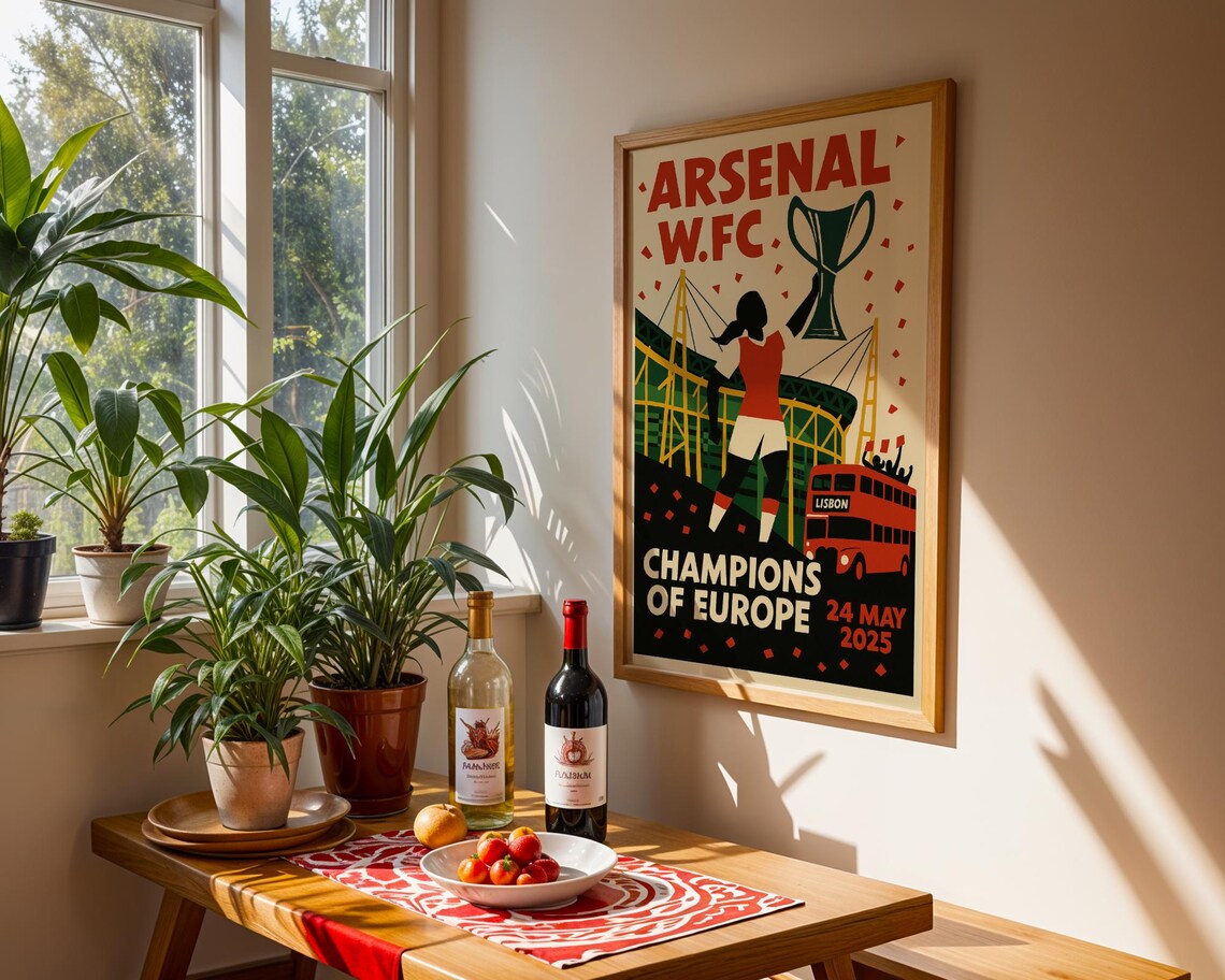 Arsenal Women Champions League Winners | Gunners Birthday Present ...