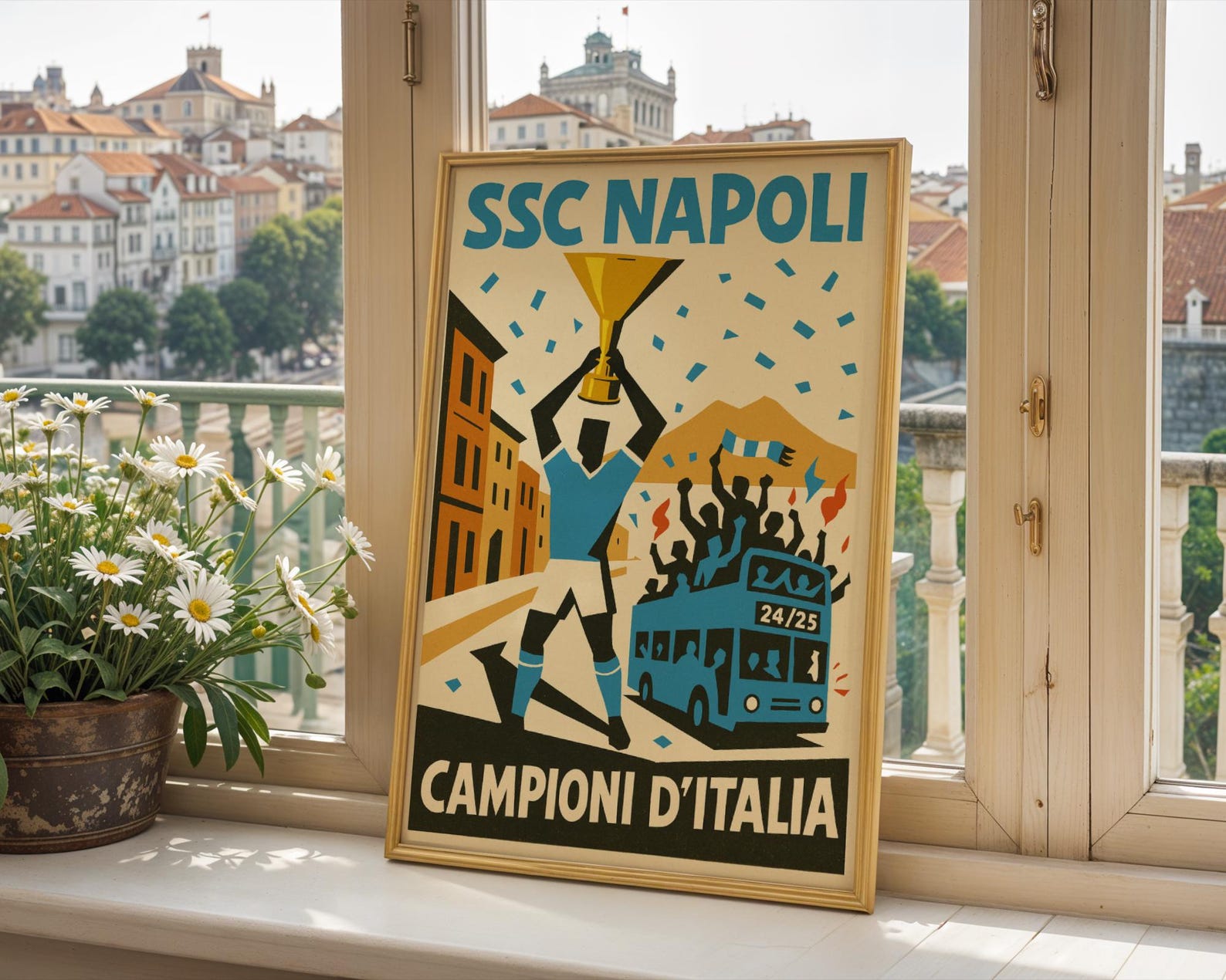 SSC Napoli Scudetto Poster | Gift for Father's Day Dad Brother Son ...