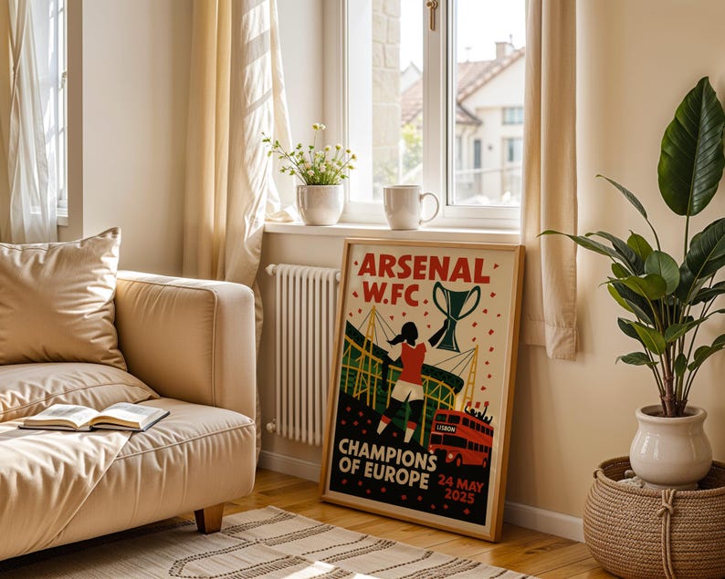 Arsenal Women Champions League Winners | Gunners Birthday Present ...