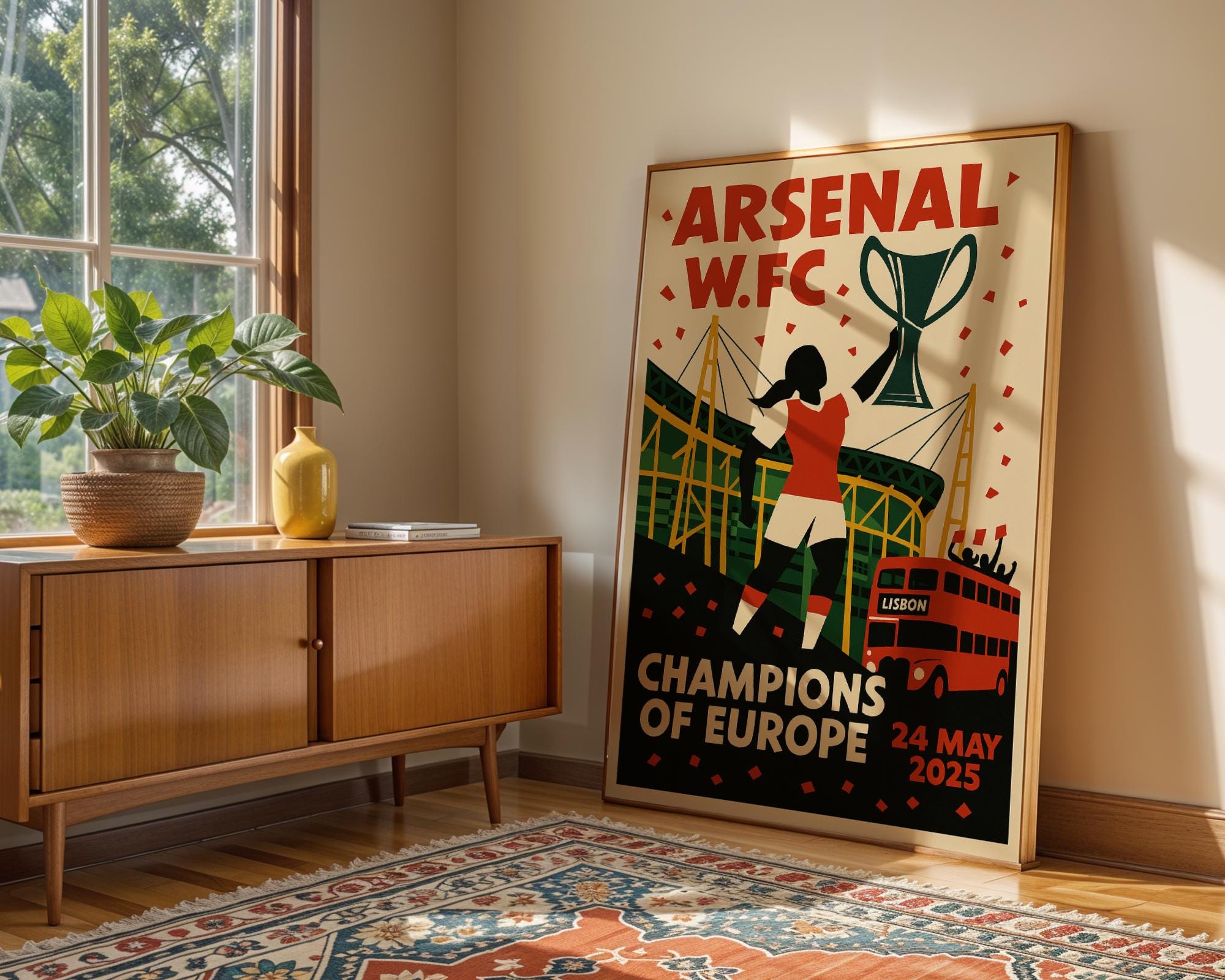 Arsenal Women Champions League Winners | Gunners Birthday Present ...