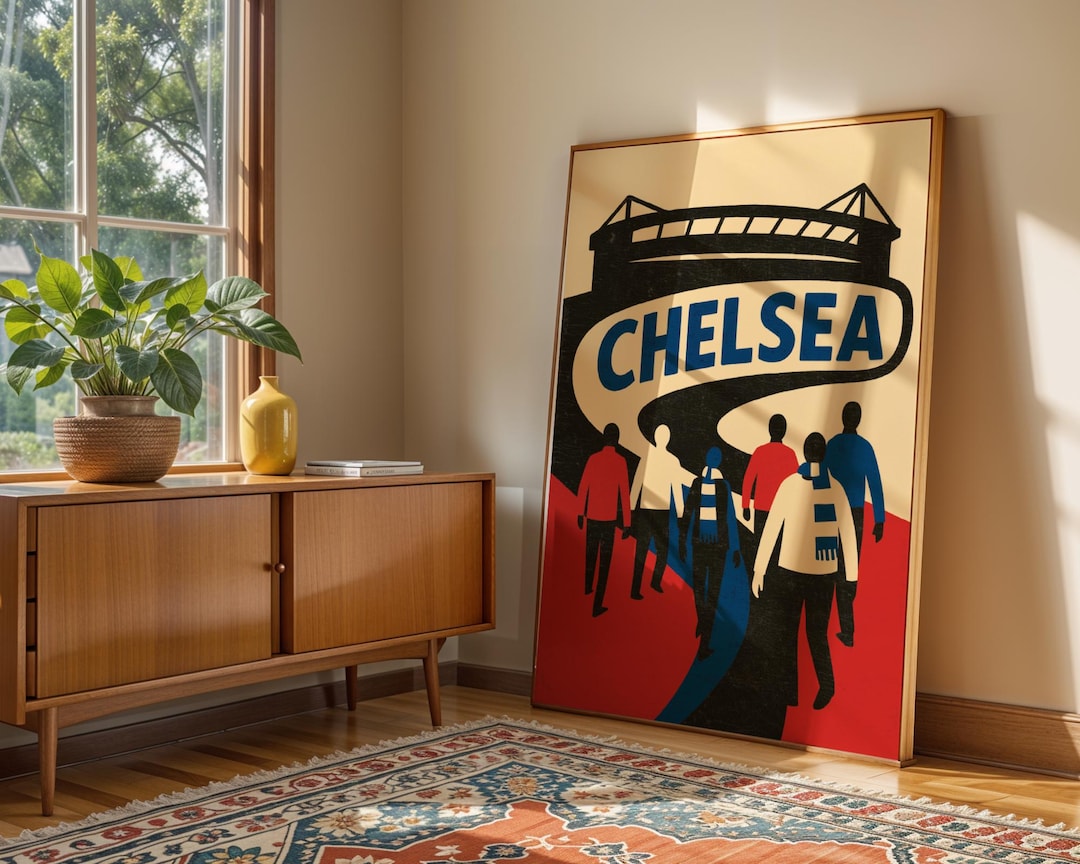 Chelsea FC Fans Print | Stamford Bridge Poster | CFC Wall Art ...