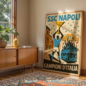 SSC Napoli Scudetto Poster | Gift for Father's Day Dad Brother Son ...