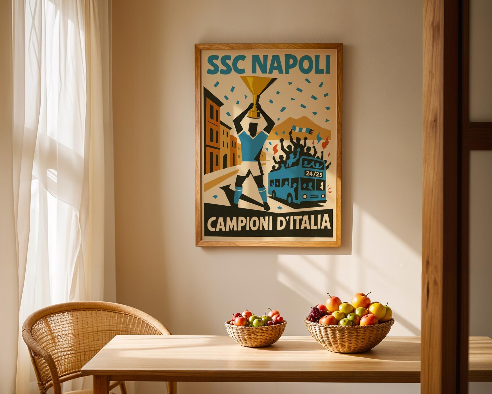 SSC Napoli Scudetto Poster | Gift for Father's Day Dad Brother Son ...