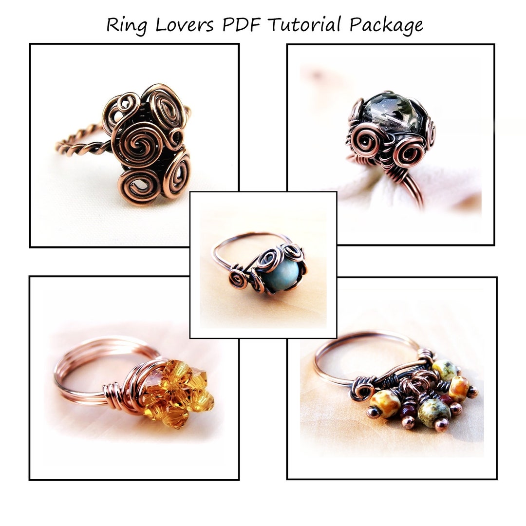 Ring Lovers Wire Wrap Jewelry Lessons 5 TUTORIAL PACKAGE PDF - Etsy