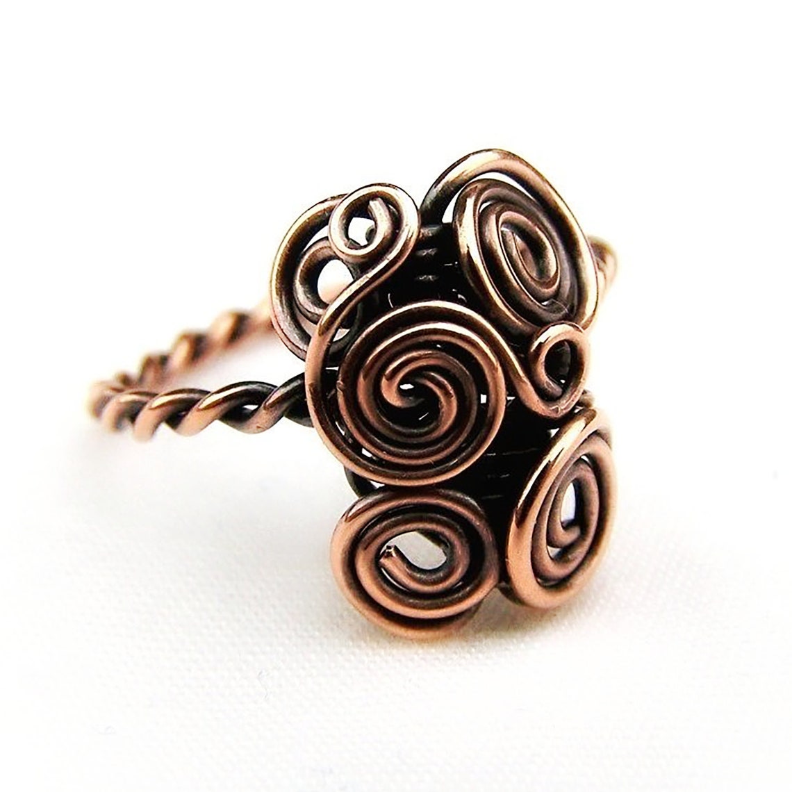 Wire Wrap Lesson Twisted Wire Ring Tutorial 2 Designs PDF - Etsy