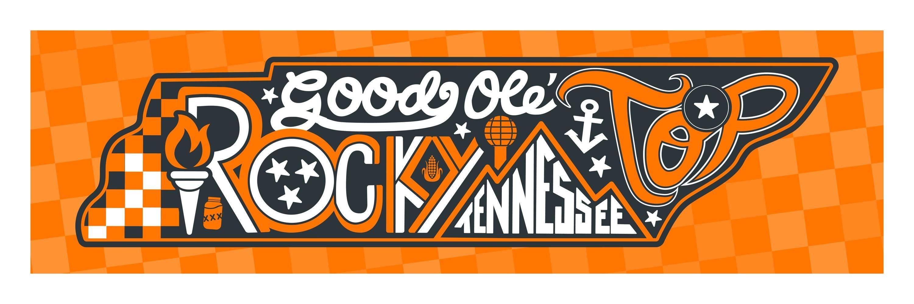 Tennessee Vols Volunteers Rocky Top Design, for Use on T-shirts ...