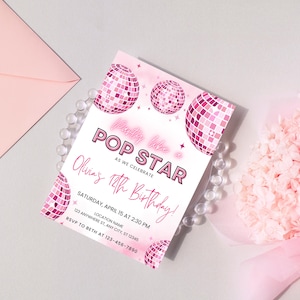 Editable Party Like A Rock Star Party Invitation for Kids Birthday - Etsy