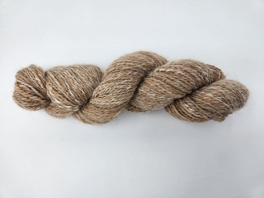 Tiki Torch Hand Spun Alpaca Yarn – DK Weight Fading Fawn Yarn, 100% ...