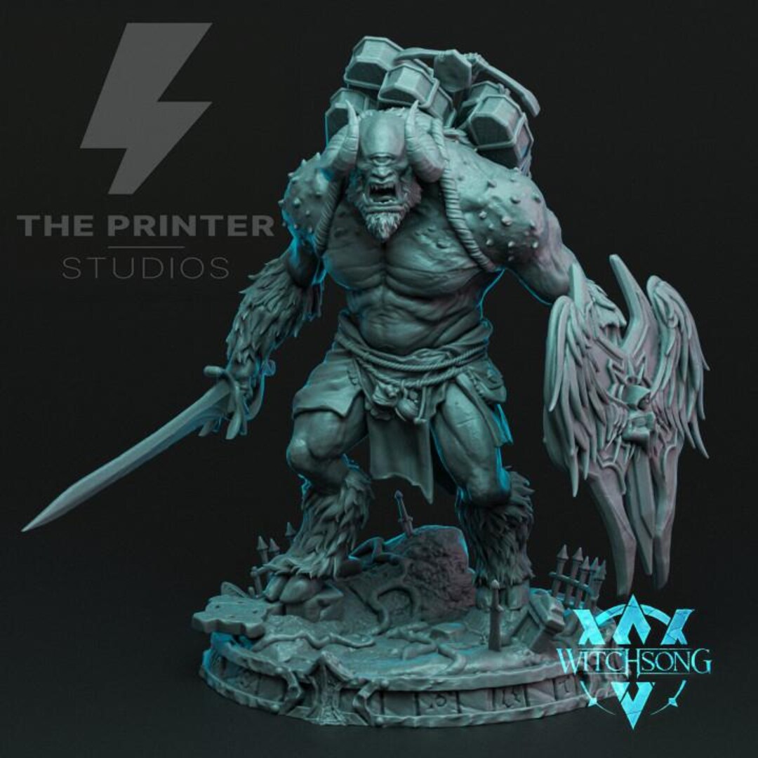 Tombsacker Cyclops WITCHSONG Miniature 75\90\120mm! D&D Orc Uman Beast ...