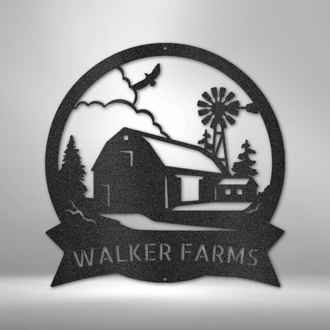 Metal Barn Farm Sign, Personalized Farm Metal Sign, Custom Barn Metal ...