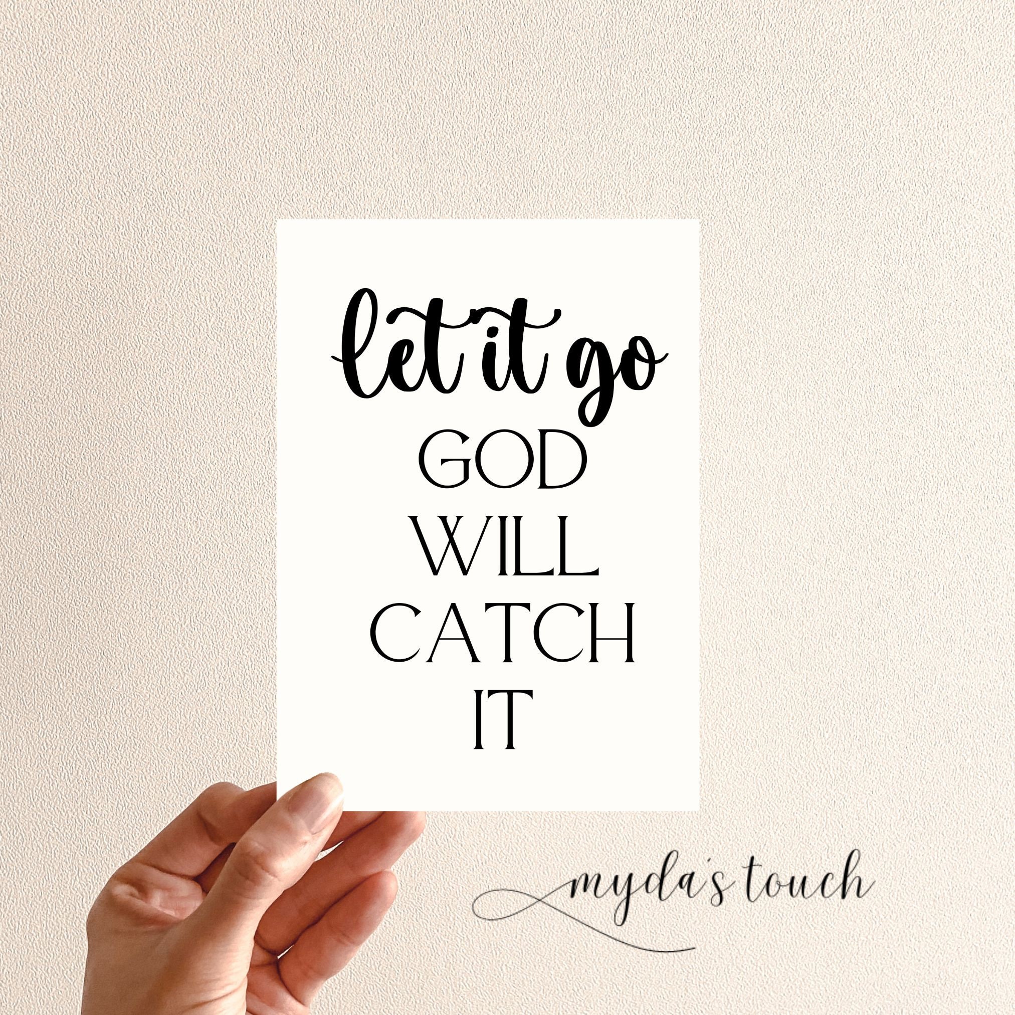 Let It Go God Will Catch It SVG Png Jpg Pdf Spiritual Digital Download ...