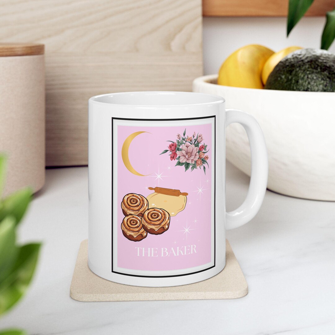 Baker Mug Sourdough Baking//cute Gift for Baker//tarot Card Art - Etsy