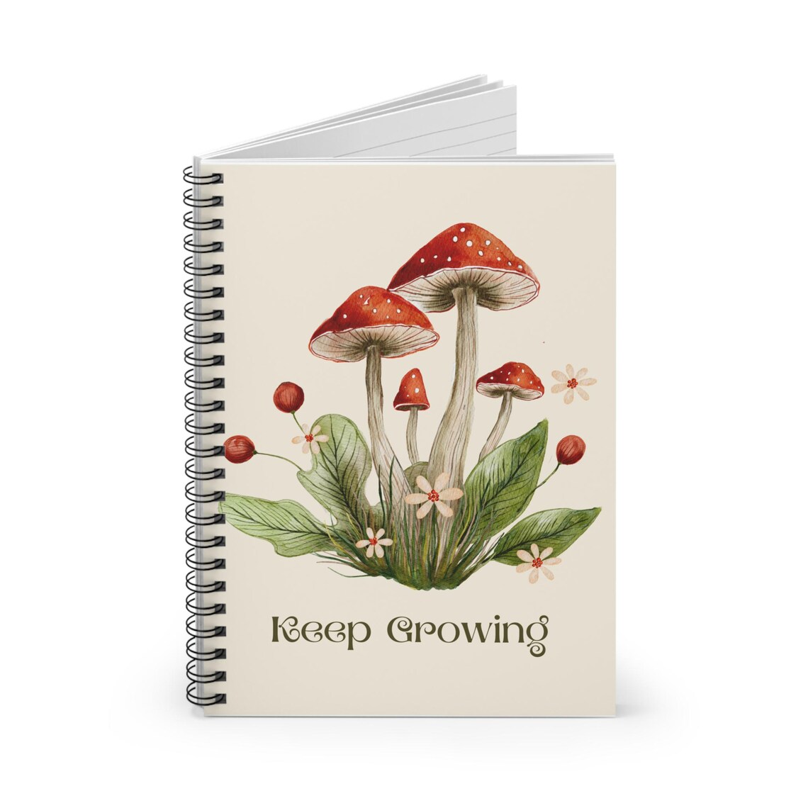 Mushroom Notebook//journal//notebook//gratitude Journal//mushroom Gift ...